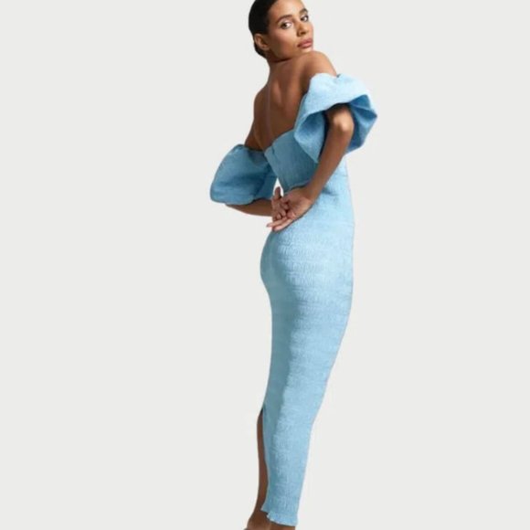 L’Idee | Dresses | Lidee Art Deco Summer Blue Size 6xs | Poshmark